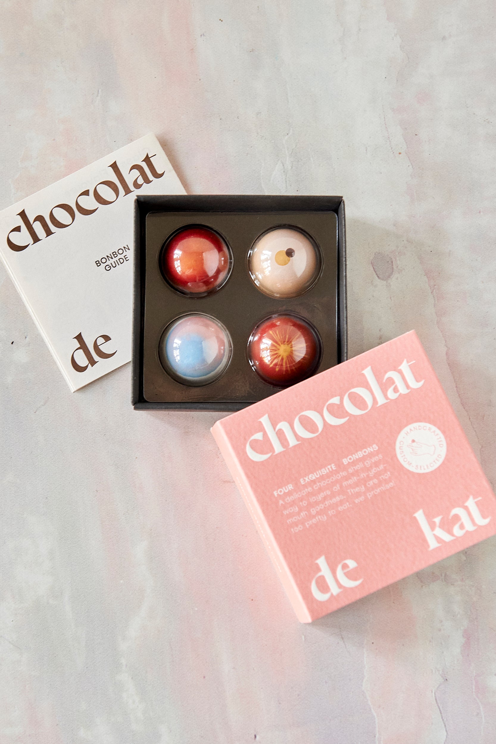 Chocolat de Kat 4pc Bon Bons – Grape Witches