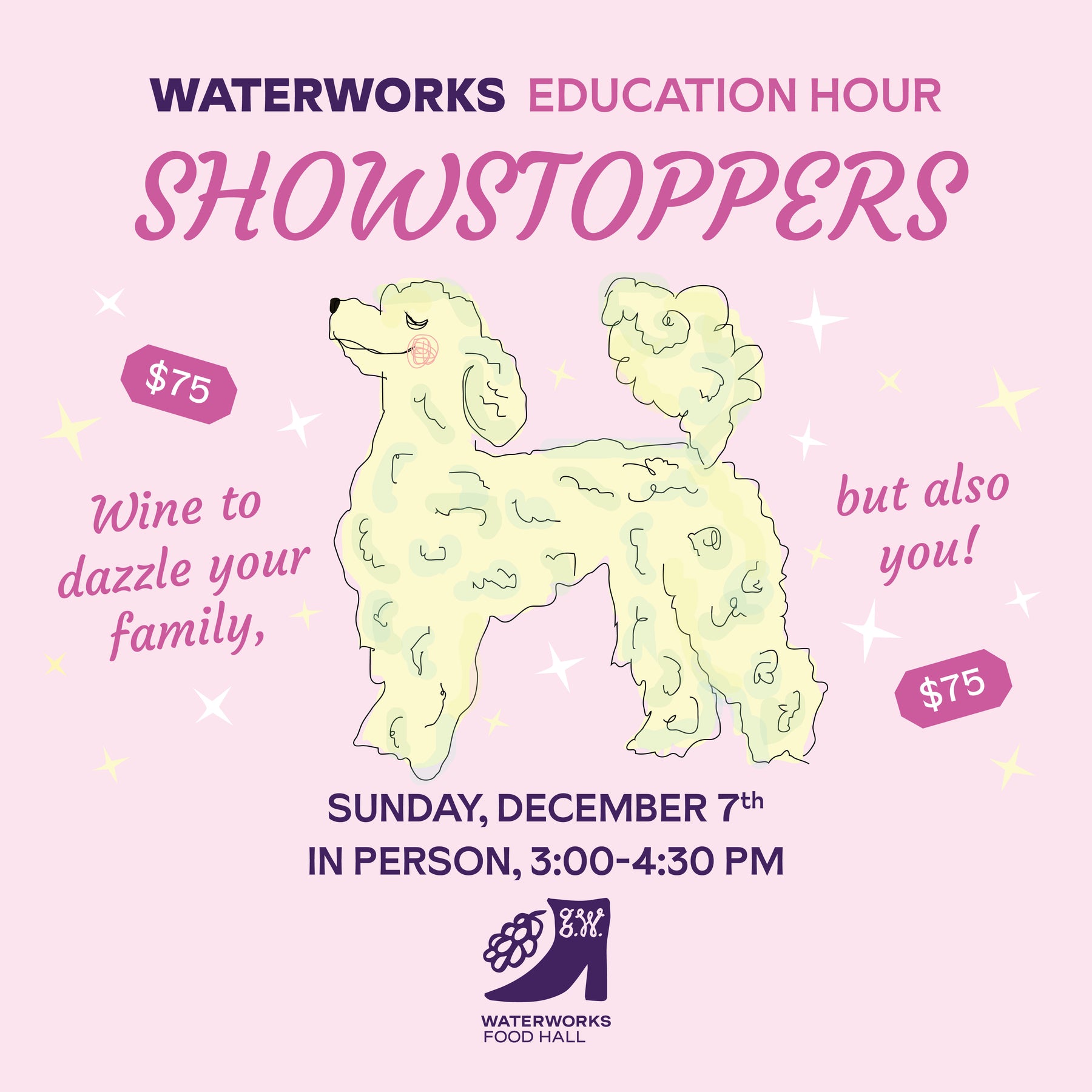 Waterworks Education Hour: Show Stoppers – Grape Witches